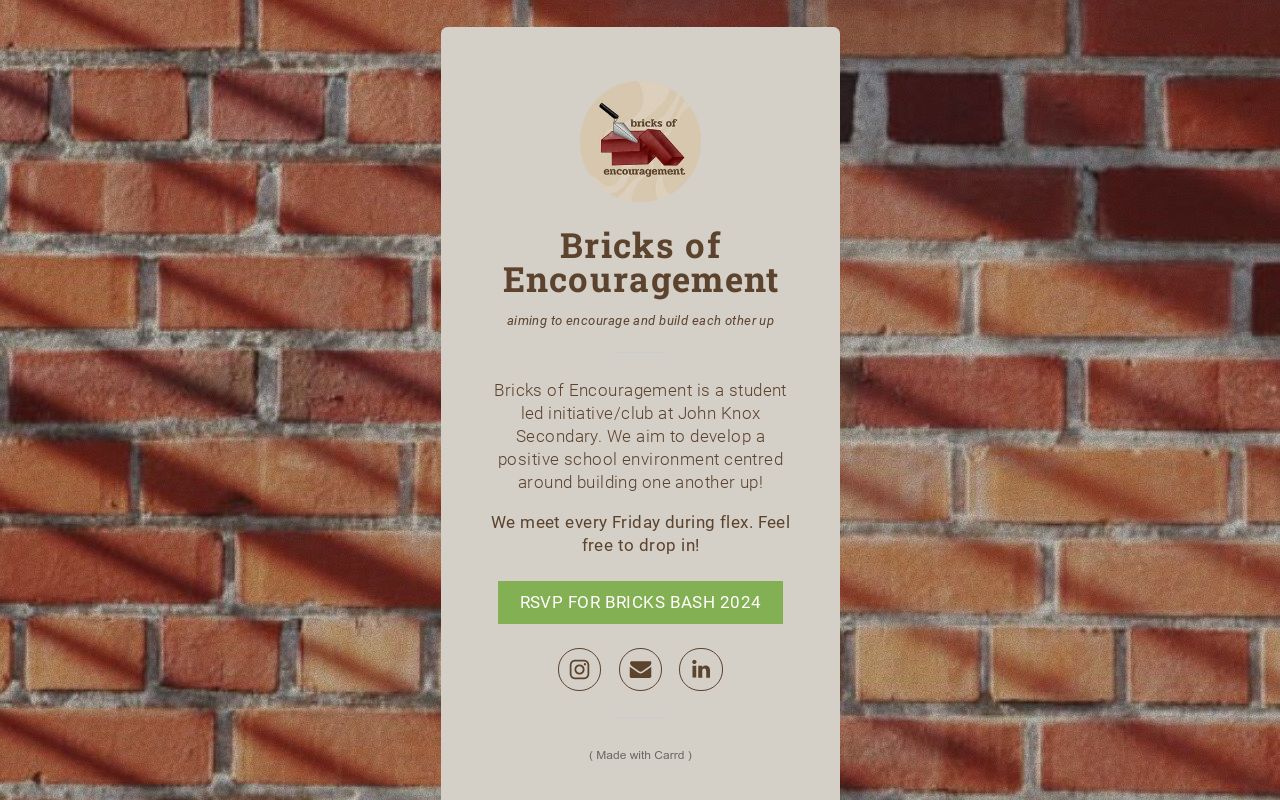 Bricks of Encouragement